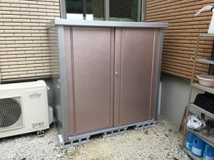 タカヤマ物置 ディープシリーズ TJS-1515 幅1550×奥行820×高さ1500mm の施工事例 香川県S様 | 環境生活ブログ