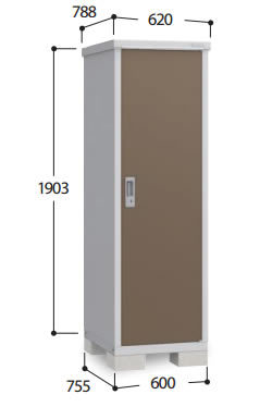 イナバ物置 アイビーストッカー BJX-067E 全面棚タイプ 幅620×奥行788×高さ1903mm [製品5年保証]の激安販売 | イナバ物置 アイビーストッカーの通販なら環境生活