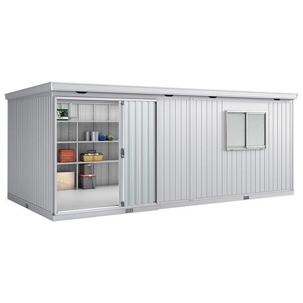 イナバ物置 フォルタ大型 FB-6130H 一般型 ハイルーフ プラチナシルバー[製品5年保証]の激安販売 | 中・大型物置の通販なら環境生活