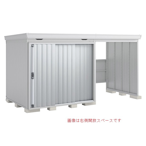 イナバ物置 フォルタウィズ FW-18K+2218S 左側開放スペース スタンダード 多雪型 プラチナシルバー[製品5年保証]の激安販売 | 中・大型物置の通販なら環境生活