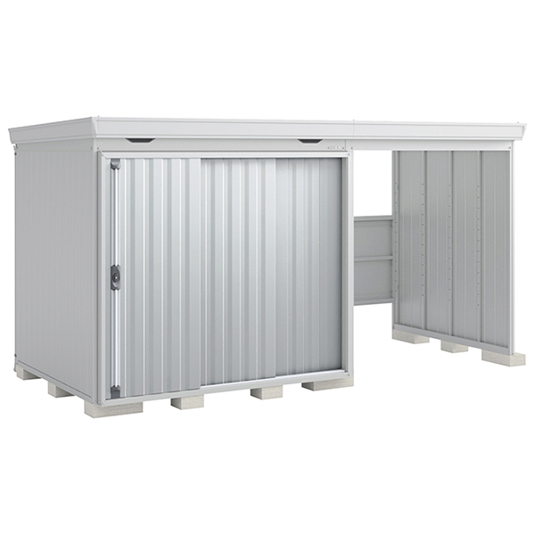 イナバ物置 フォルタウィズ FW-2218+18KS 右側開放スペース スタンダード 多雪型 プラチナシルバー[製品5年保証]の激安販売 | 中・大型物置の通販なら環境生活